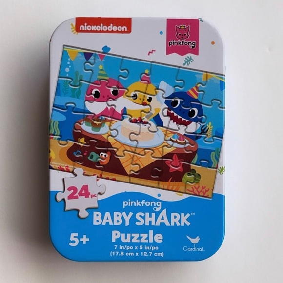 Pinkfong | Toys | Pinkfong Babyshark 24 Piece Tin Box Puzzle | Poshmark